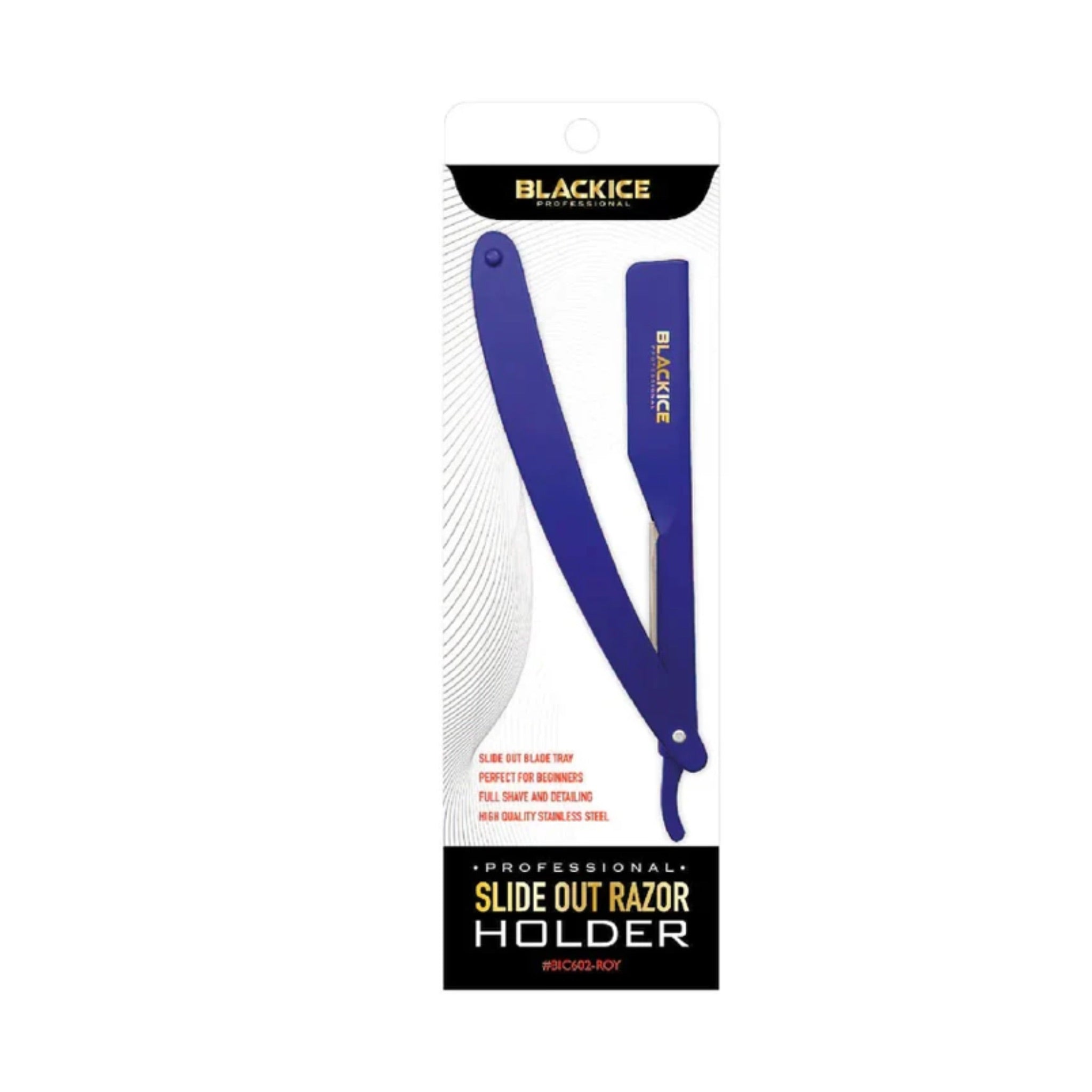 Black Ice Royal Blue Slide Out Razor Holder – Royal Barber Supply